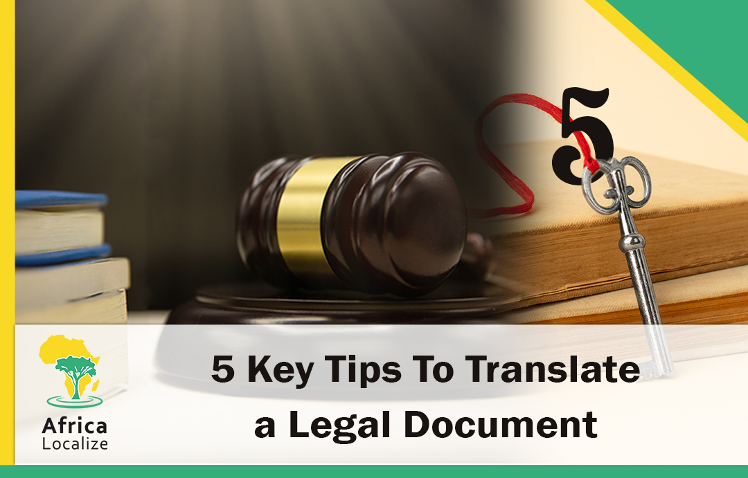 5 Key Tips To Translate a Legal Document